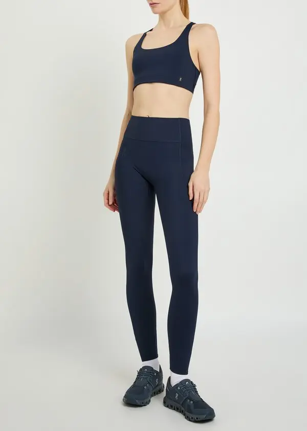 On Studio Stretch-jersey Bra Top - Navy