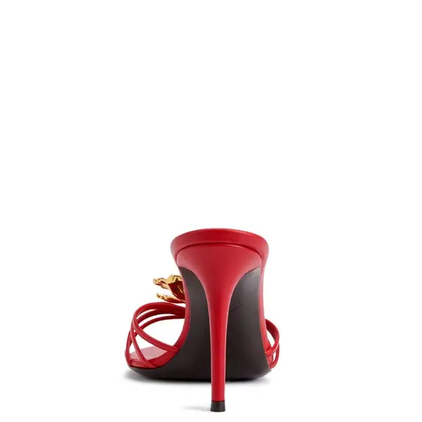 GIUSEPPE ZANOTTI Orchid Crystal Mule 90 - Red