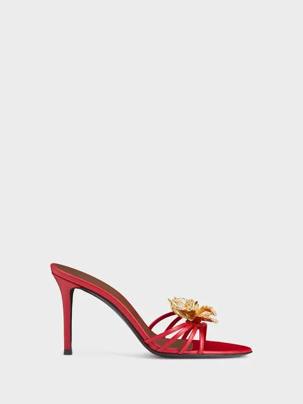 GIUSEPPE ZANOTTI Orchid Crystal Mule 90 - Red