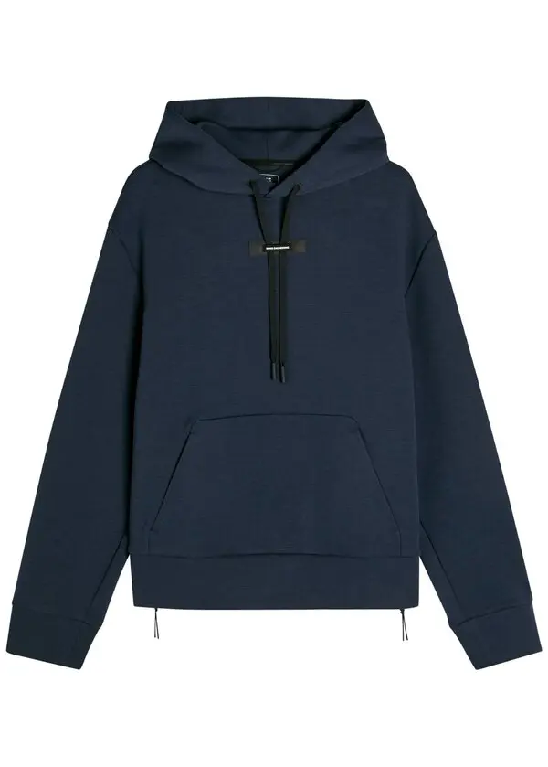 On Focus Tech Hooded Cotton-blend Sweatshirt