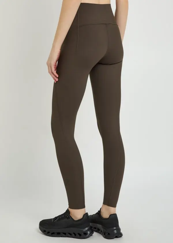 On Studio Stretch-jersey Cropped Leggings - Brown