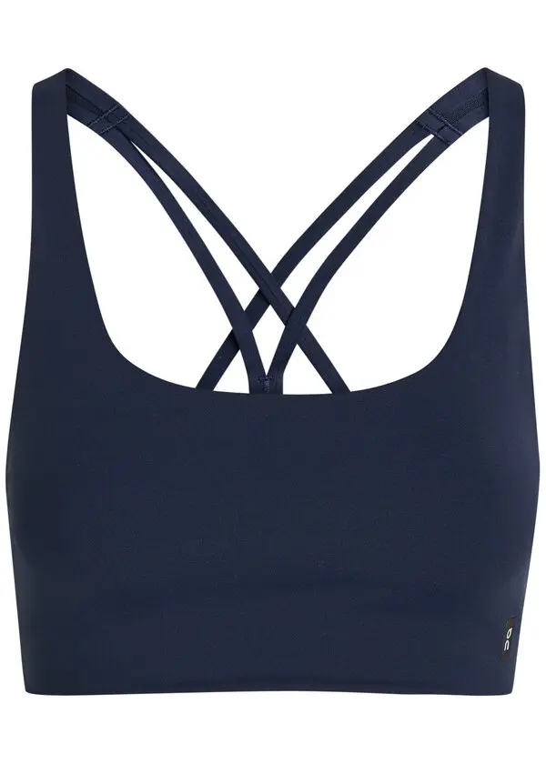 On Studio Stretch-jersey Bra Top - Navy