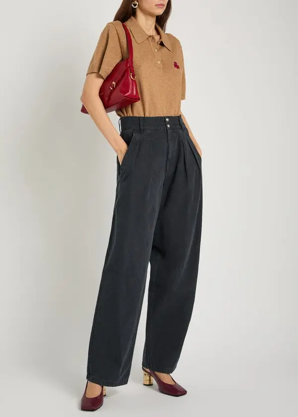 Isabel Marant Étoile Nadine Wide-leg Trousers - Black