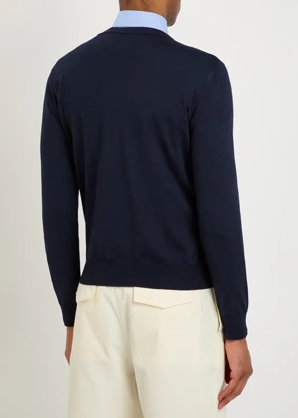Valentino Garavani Wool Jumper - Navy