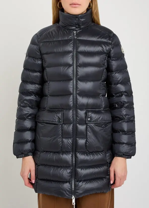 Moncler Genet Padded Shell Coat - Navy