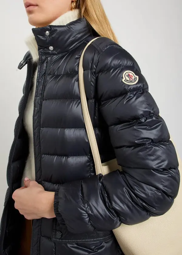 Moncler Genet Padded Shell Coat - Navy