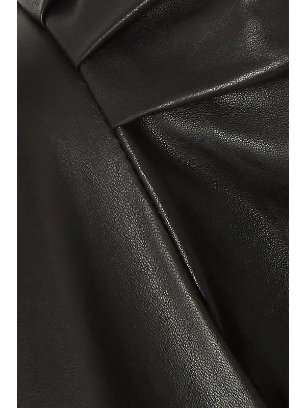 Zeynep Arçay Wrap-effect Leather Bodysuit
