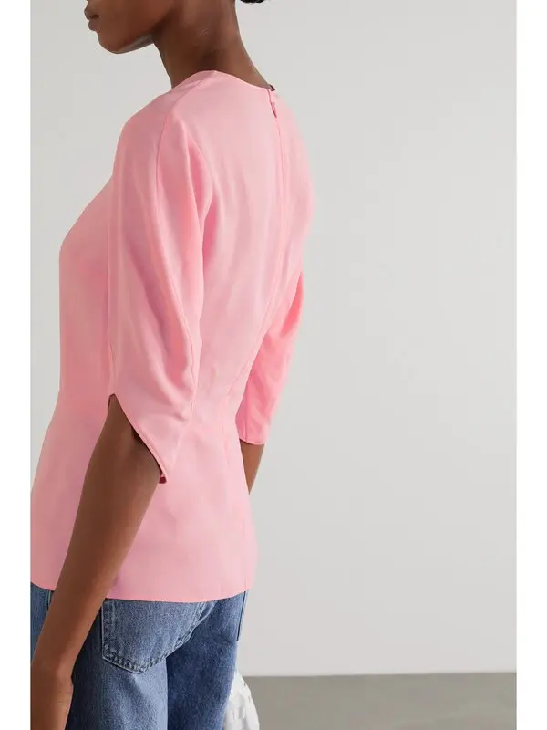 Stella McCartney Net Sustain Melody Crepe Top