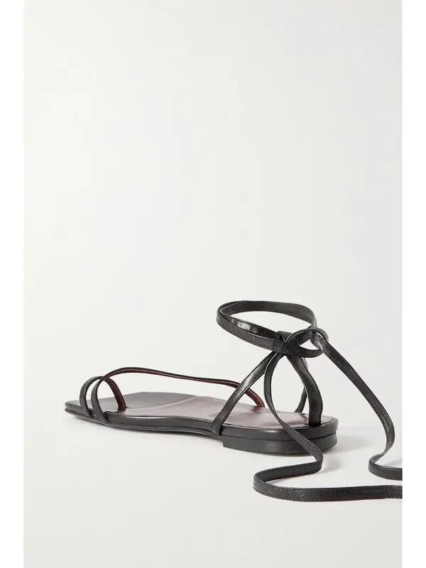 Staud Nicola Tie-detailed Leather Gladiator Sandals