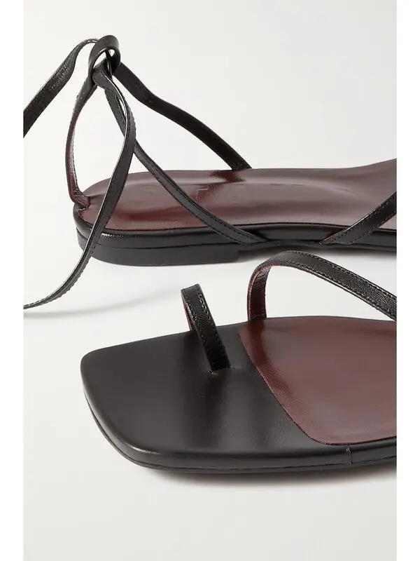 Staud Nicola Tie-detailed Leather Gladiator Sandals