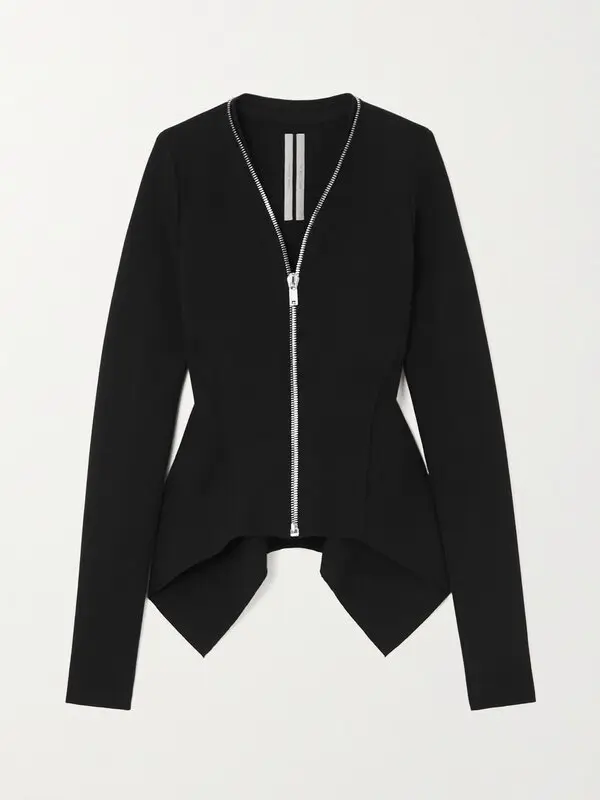 Rick Owens Asymmetric Ponte Jacket