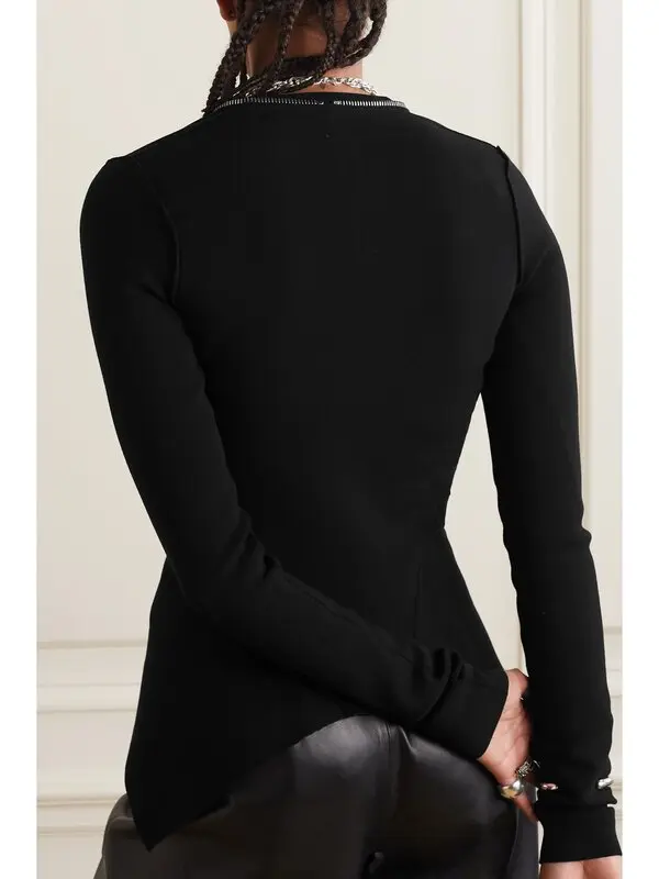 Rick Owens Asymmetric Ponte Jacket