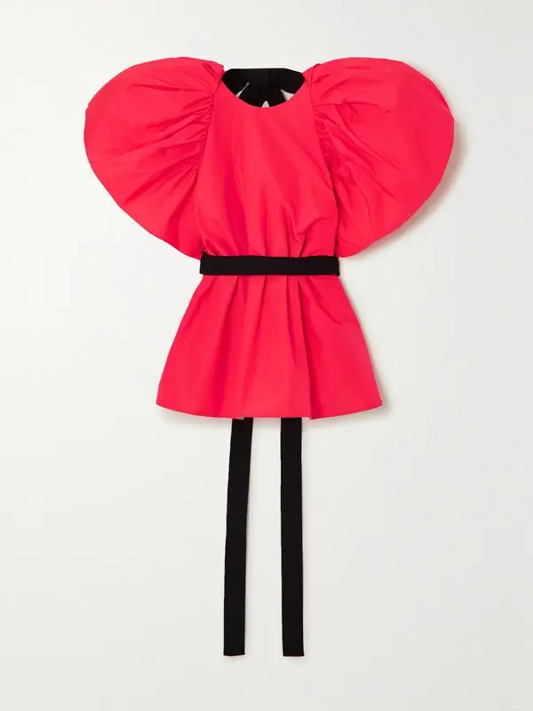 ROKSANDA Belted Taffeta Top