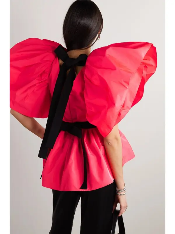 ROKSANDA Belted Taffeta Top