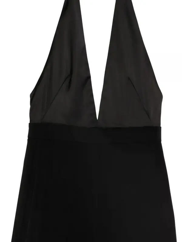Patrizia Pepe Halter Neck Wide Leg Jumpsuit