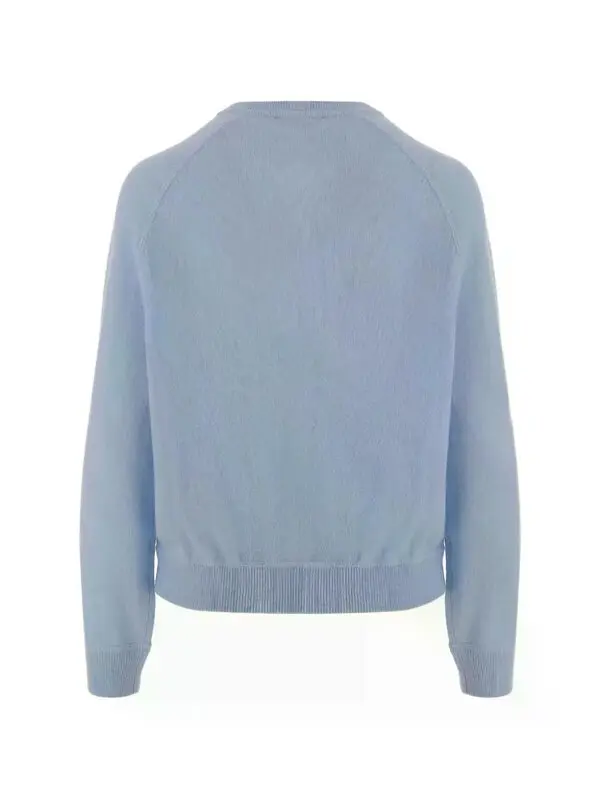 ALLUDE Crew-neck Ribbed Sweater
