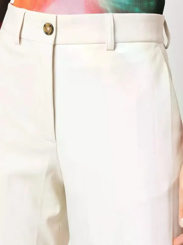 MSGM High-waisted Straight-leg Trousers