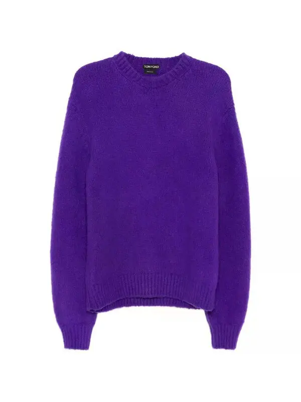 TOM FORD Cashmere Crew-neck Sweater - Purple