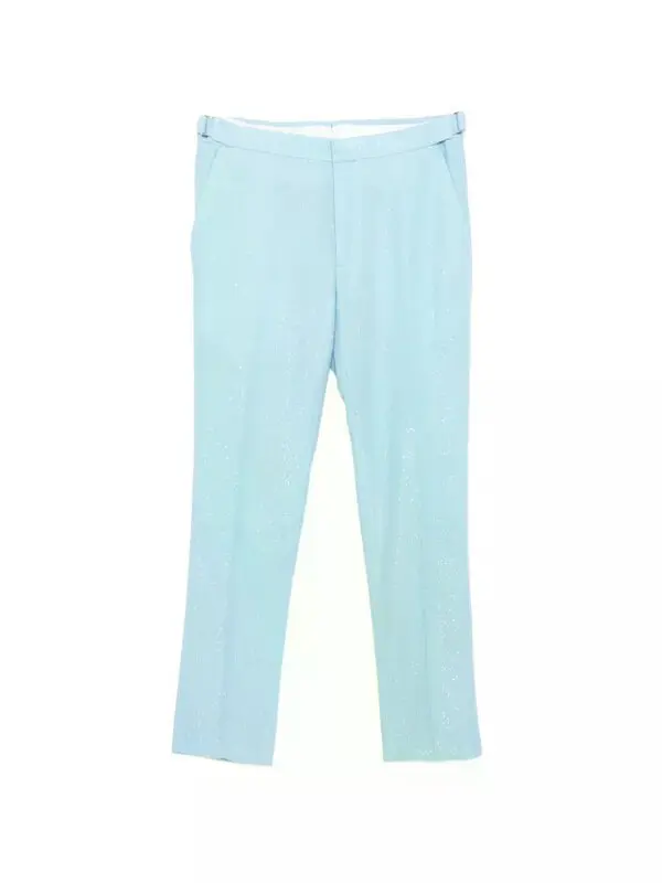 TOM FORD Sequinned Bouclé Trousers - Blue