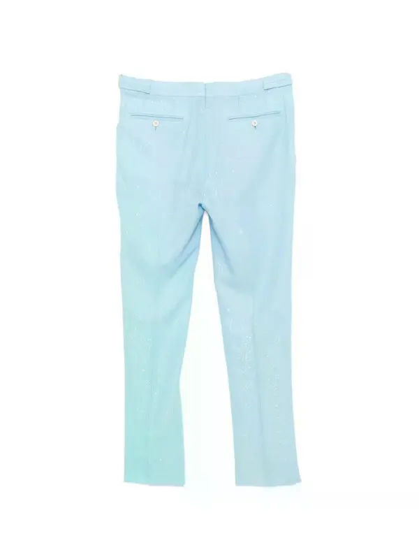 TOM FORD Sequinned Bouclé Trousers - Blue