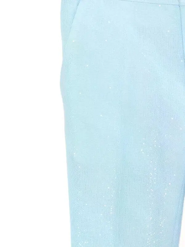 TOM FORD Sequinned Bouclé Trousers - Blue
