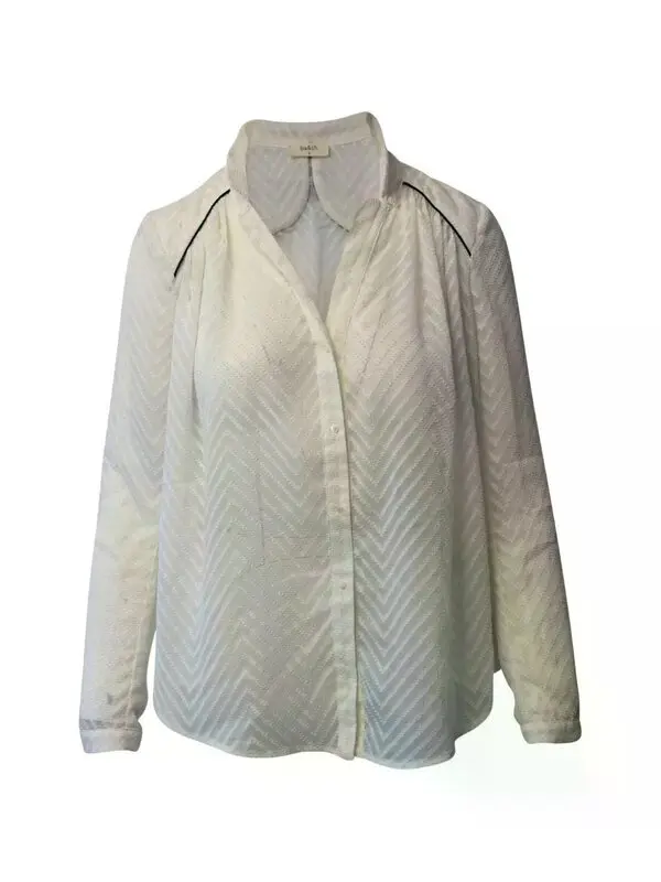Ba&sh Textured Embroidered Blouse