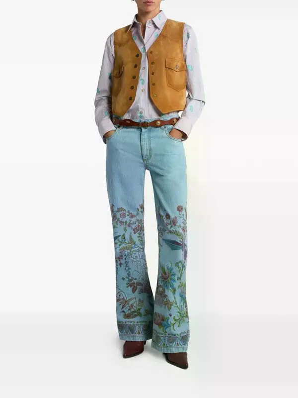 Etro Paisley-embroidered Striped Shirt