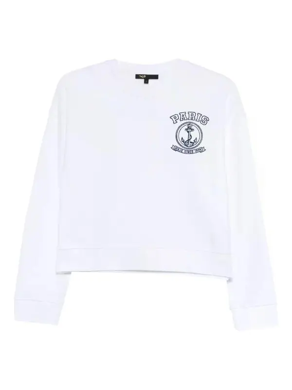 Maje Embroidered-motif Sweatshirt