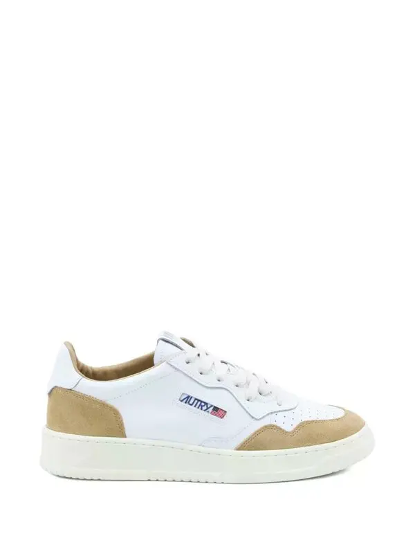 AUTRY Perforated Logo Sneakers - White
