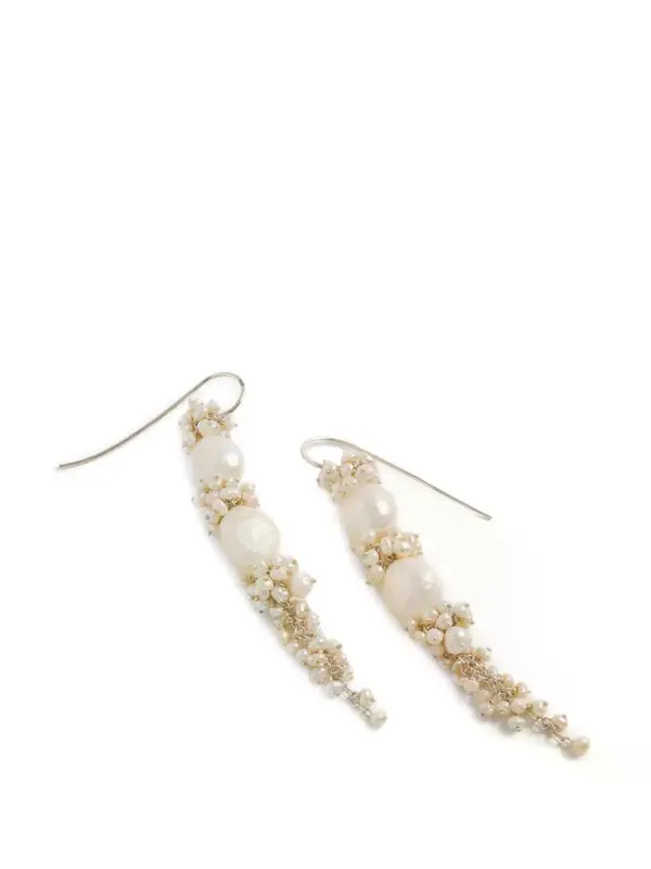 FREYA ROSE Baroque Pearl Long Drop Earrings