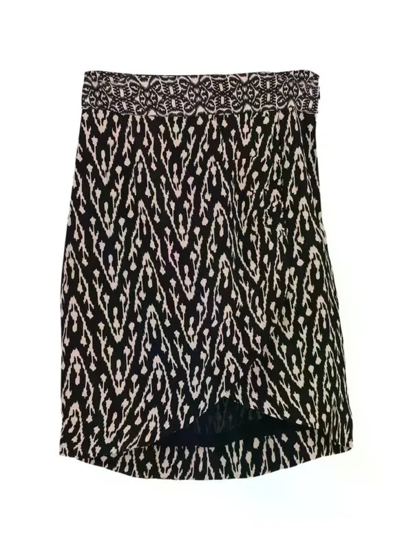 Ba&sh Printed Wrap Skirt