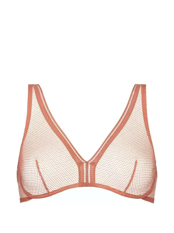 ERES Underwire Triangle Mesh Bra - Pink