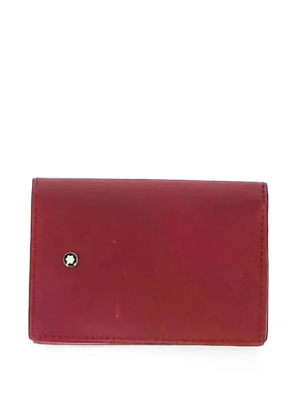 Montblanc Logo-plaque Flap Card Holder - Red