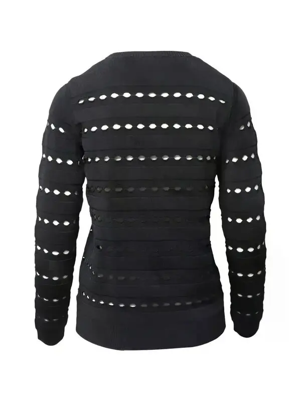 Herve Leger Cutout-details Sweater - Black