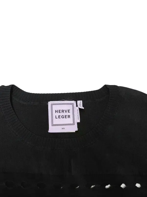 Herve Leger Cutout-details Sweater - Black