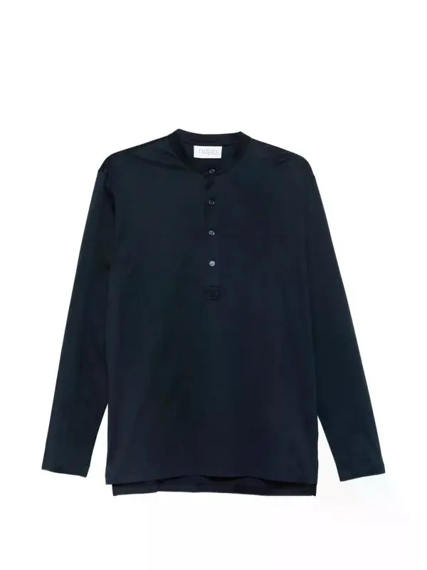 TOKYO JAMES Button-up T-shirt - Blue
