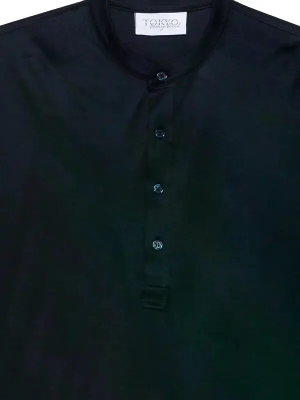 TOKYO JAMES Button-up T-shirt - Blue