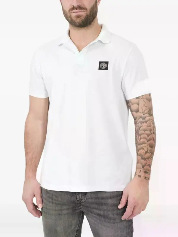 Stone Island Logo Patch Polo Shirt
