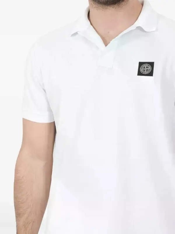 Stone Island Logo Patch Polo Shirt