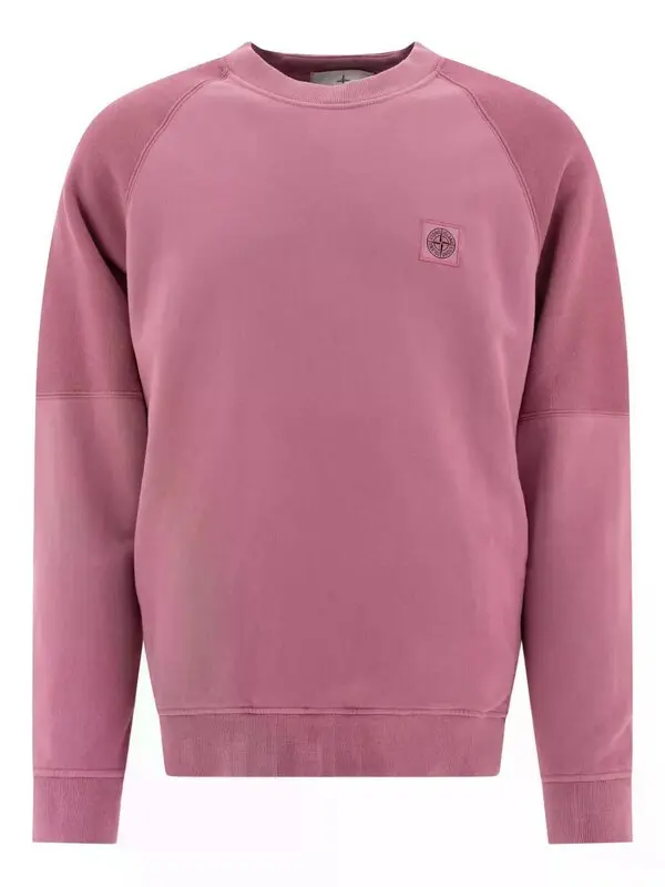Stone Island Logo-patch Raglan-sleeve Sweatshirt
