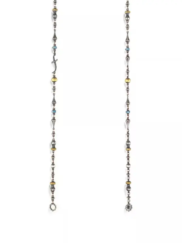 SEVAN BIÇAKÇI 24k Yellow Gold And Sterling Diamond Dagger Necklace