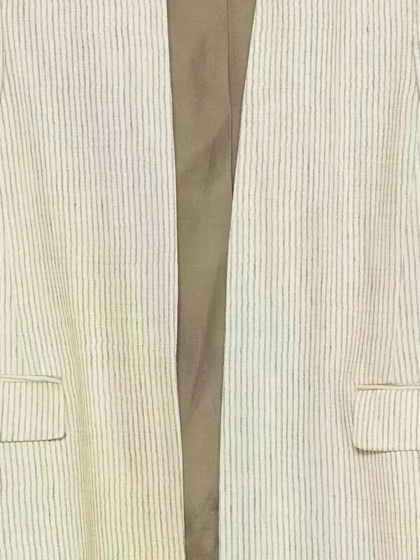 ALYSI Striped Blazer With Pockets