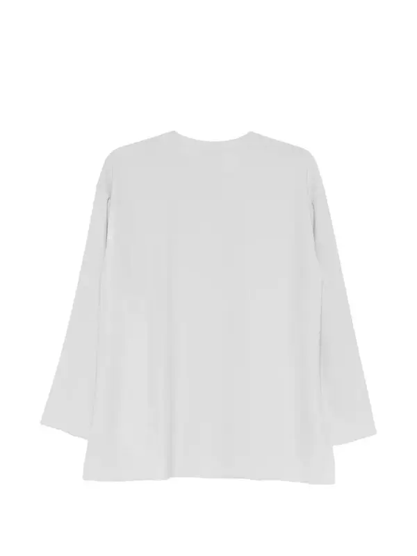 Emporio Armani Layered Hem Button Shirt - Grey