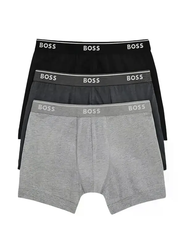 Hugo Logo-detail Boxers - Grey