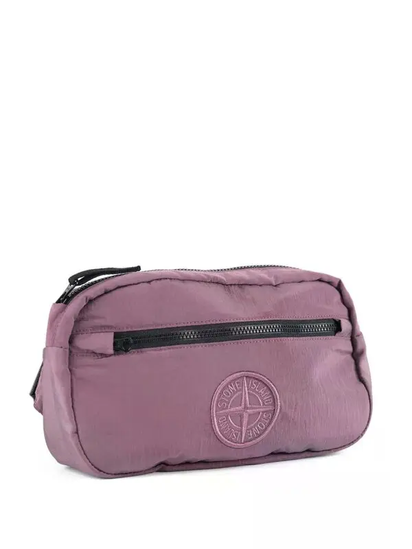 Stone Island Compass-logo Belt Bag - Purple