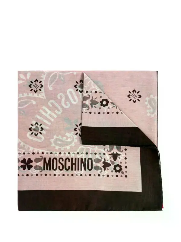 Moschino Logo-detail Scarf - Red