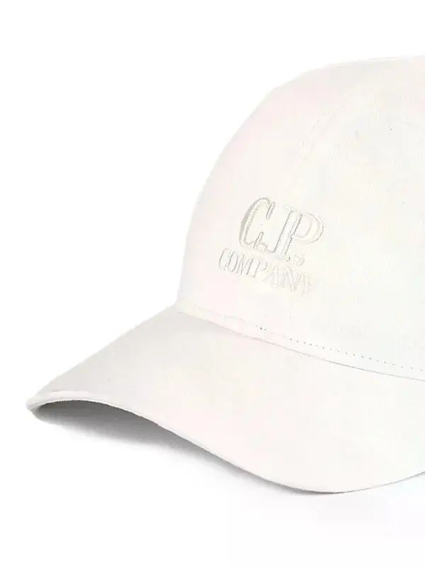 C.P. COMPANY Logo-embroidered Baseball Cap - White