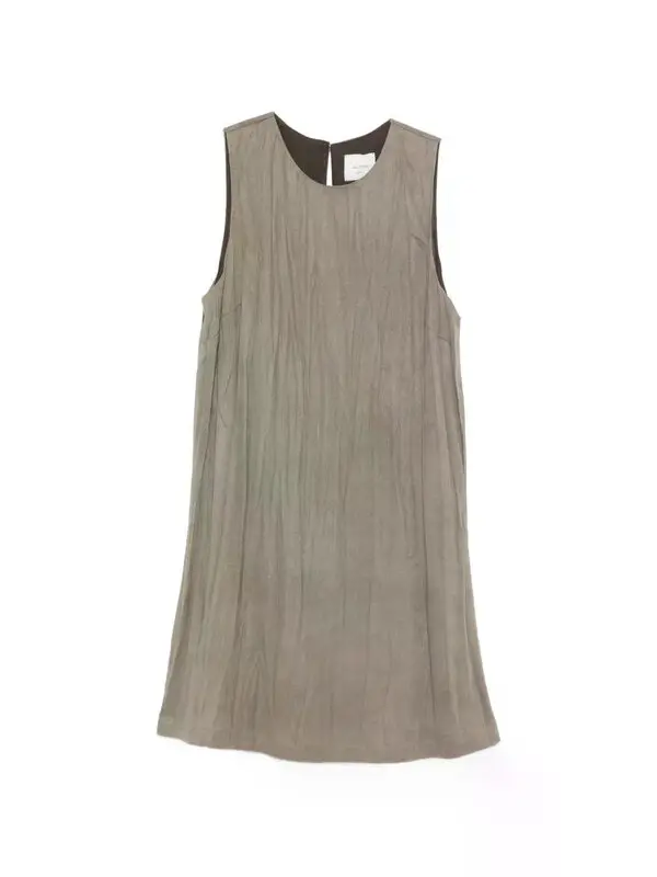 ALYSI Sleeveless Crinkled Mini Dress