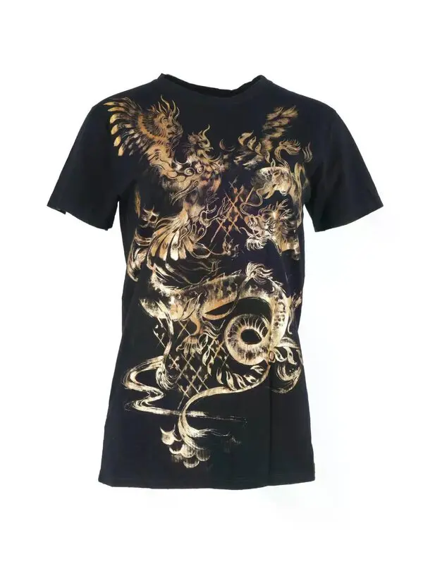 Balmain Dragon-printed Cotton T-shirt