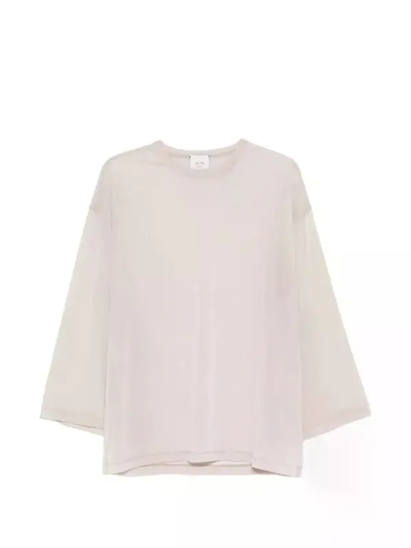 ALYSI Paneled Long-sleeve Top